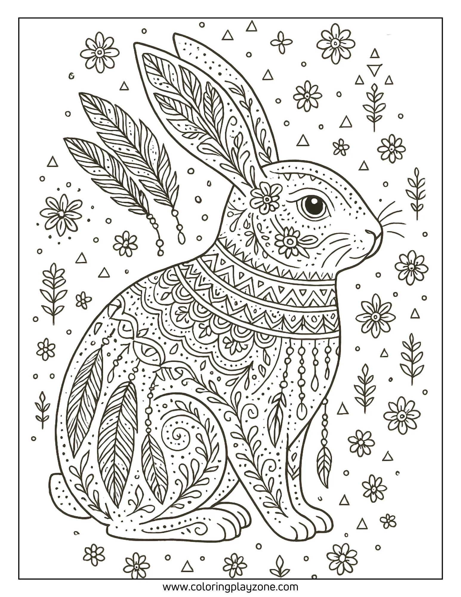 77 Free Printable Bunny Coloring Pages for All Ages