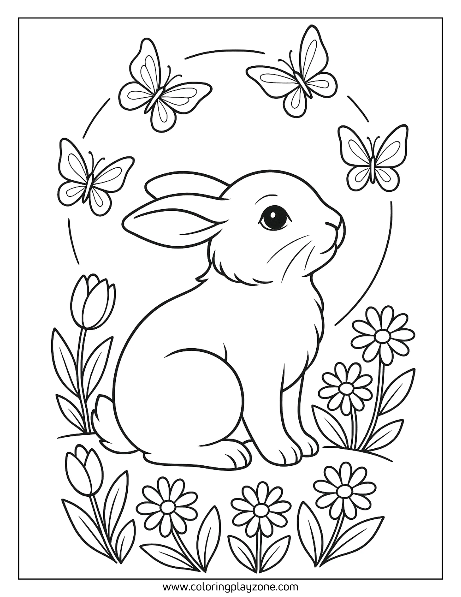 77 Free Printable Bunny Coloring Pages for All Ages
