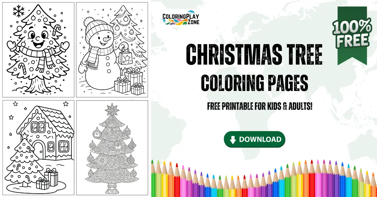 82 Free Printable Christmas Tree Coloring Pages for All Ages