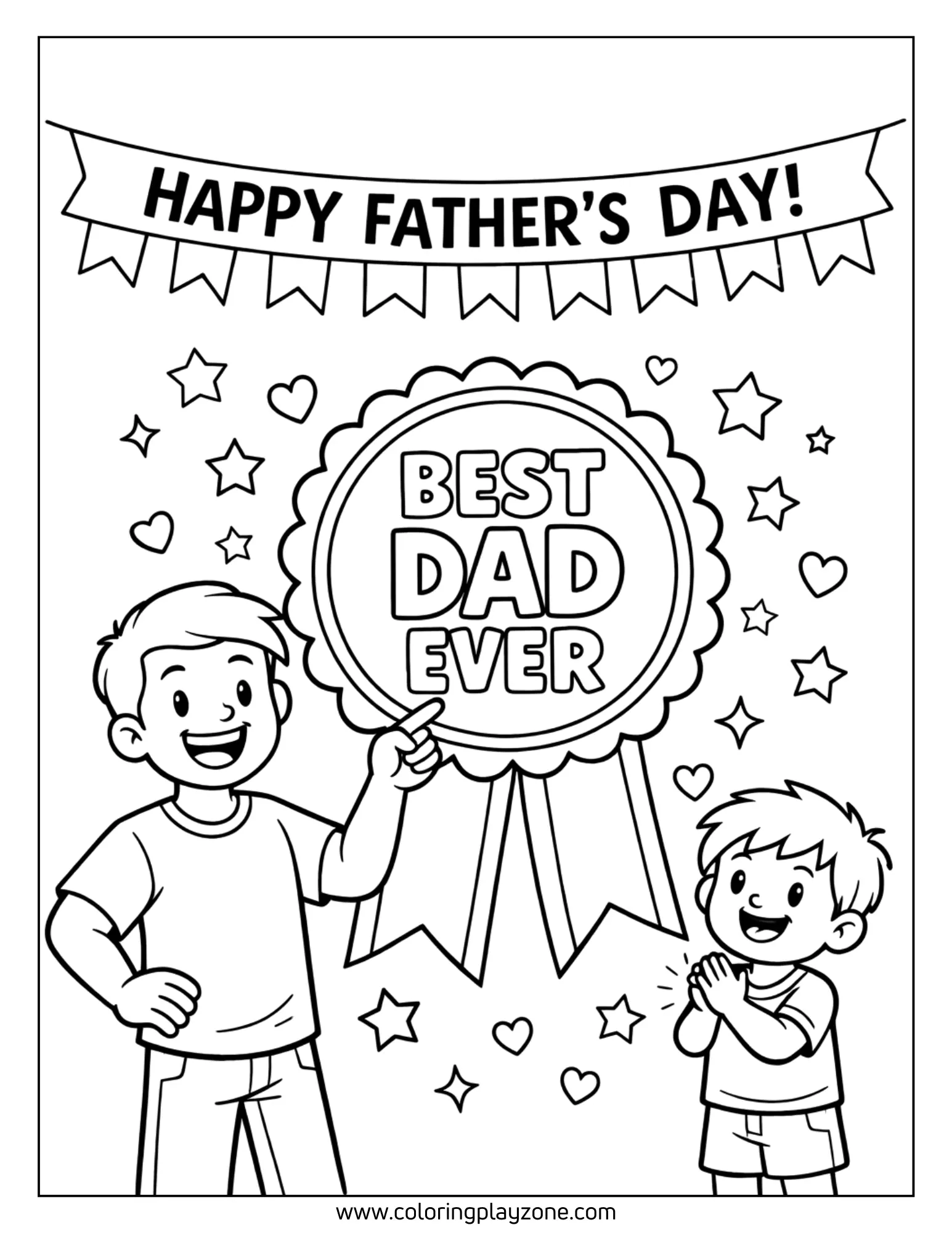 82 Free Printable Father’s day Coloring Pages for All Ages