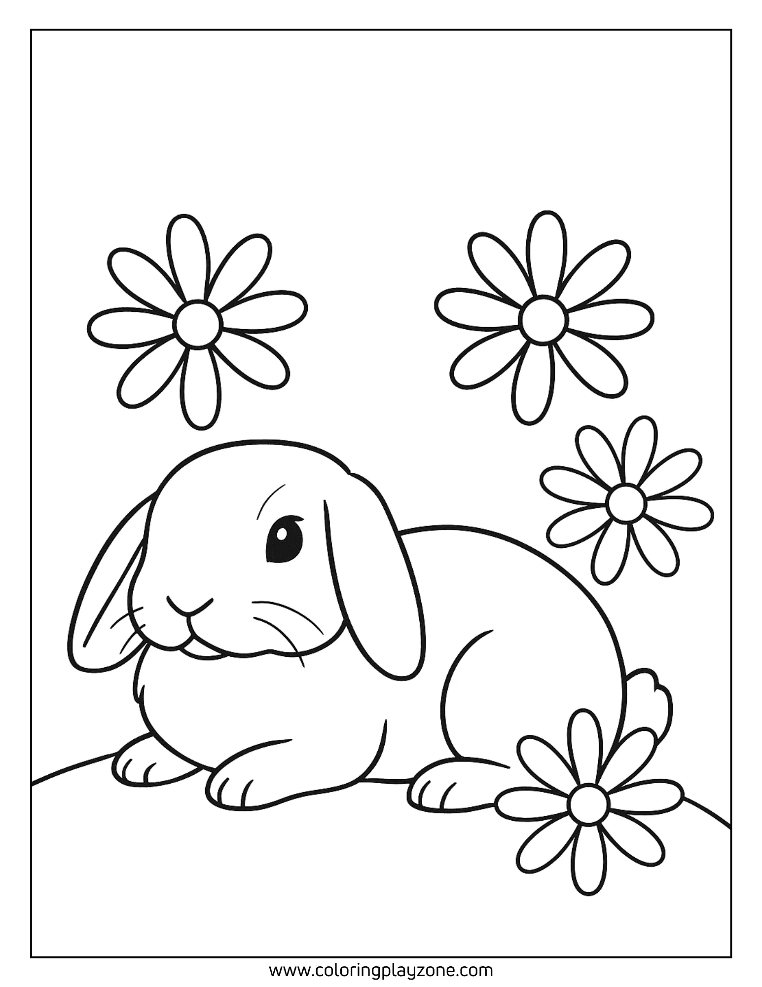 77 Free Printable Bunny Coloring Pages for All Ages